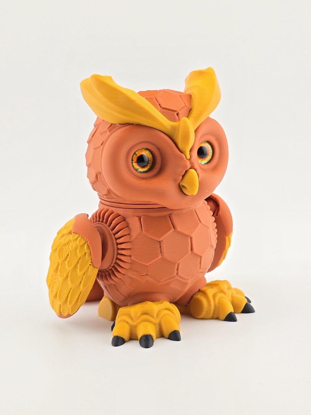 Articulated Mystic Owl 3D Printer File: Moving Wings & Head (STL + 3MF ...