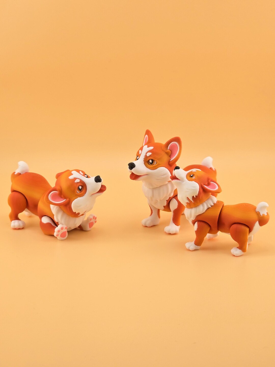 Flexi Corgi STL / 3MF – Poseable 3D Printable Corgi Dog, Standing ...