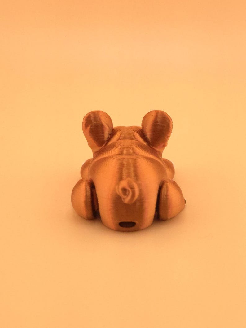 Articulated French Bulldog 3D Print File: Flexi Dog Figure + Keychain ...