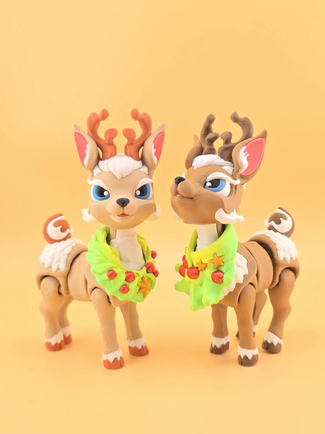 Flexi Reindeer – Print-in-place Christmas Deer STL | Articulated ...