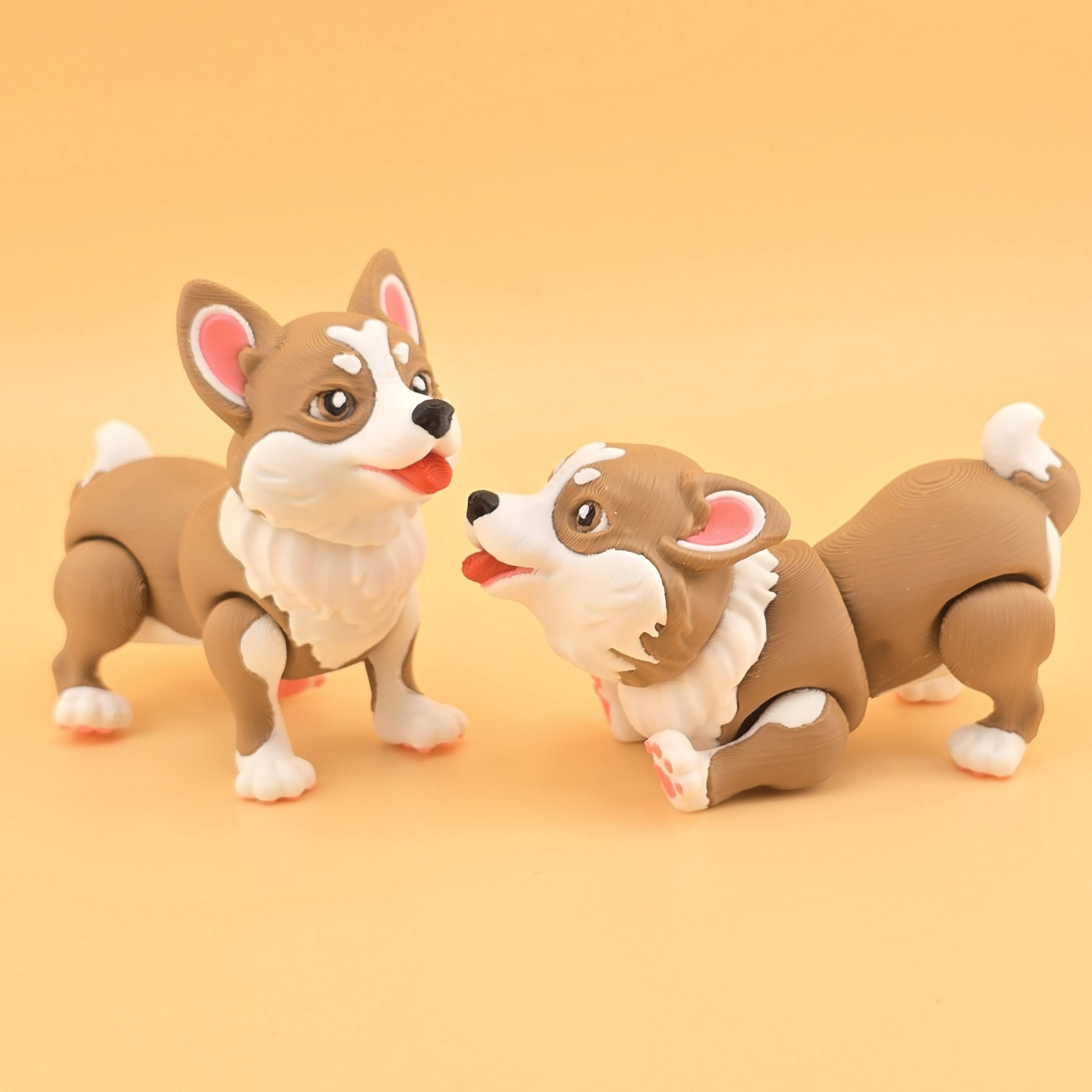 Flexi Corgi 3D Print – Poseable Articulated Dog Toy (digital File) - Etsy