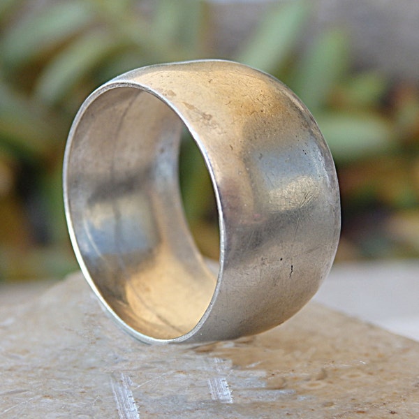 Rustic Silver Ring - Etsy