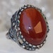 RED SIGNET RING, Men Ring, Maroon Ring, Red Carnelian Ring, Antique ...