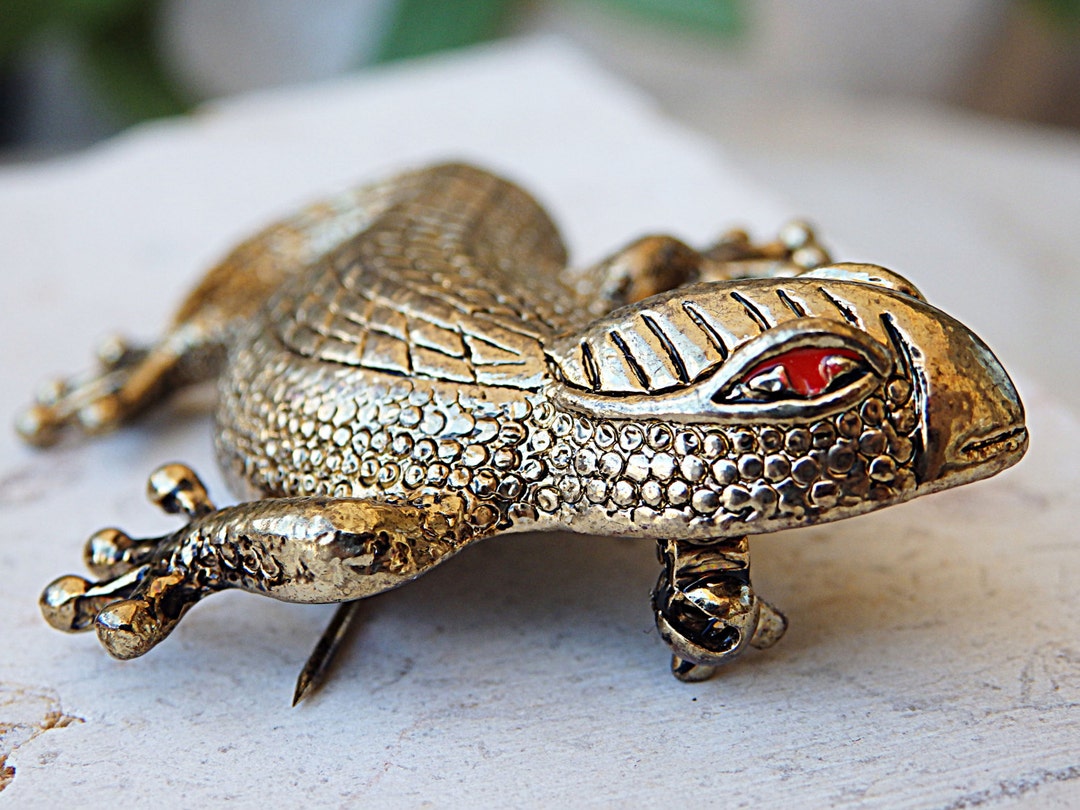 Animal Brooches, Gift Brooch, Jungle Animal, Statement Brooch, Brass ...