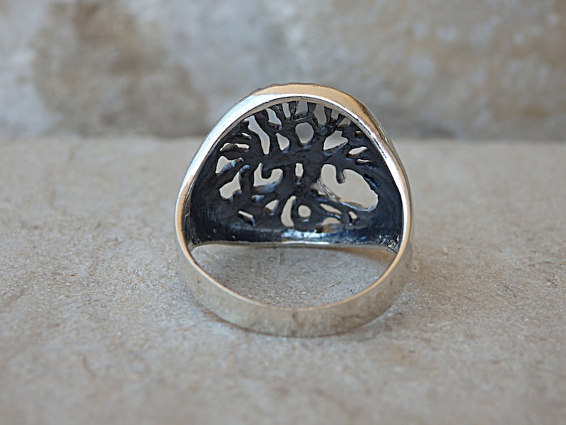 Tree of Life Ring. Handmade Rings. Sterling Silver 925 Eternity Ring ...