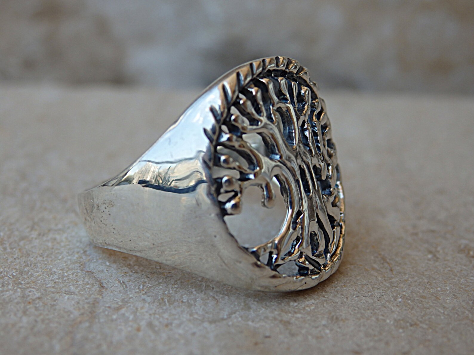 Tree of Life Ring. Handmade Rings. Sterling Silver 925 | Etsy
