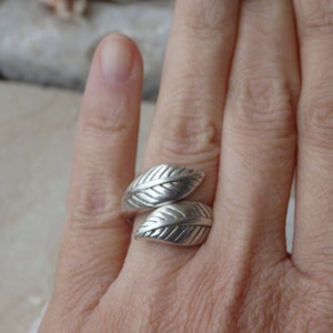 Leaf Leaves Ring. Leaf Silver Ring. Everyday Ring. Branch Ring. Tree ...