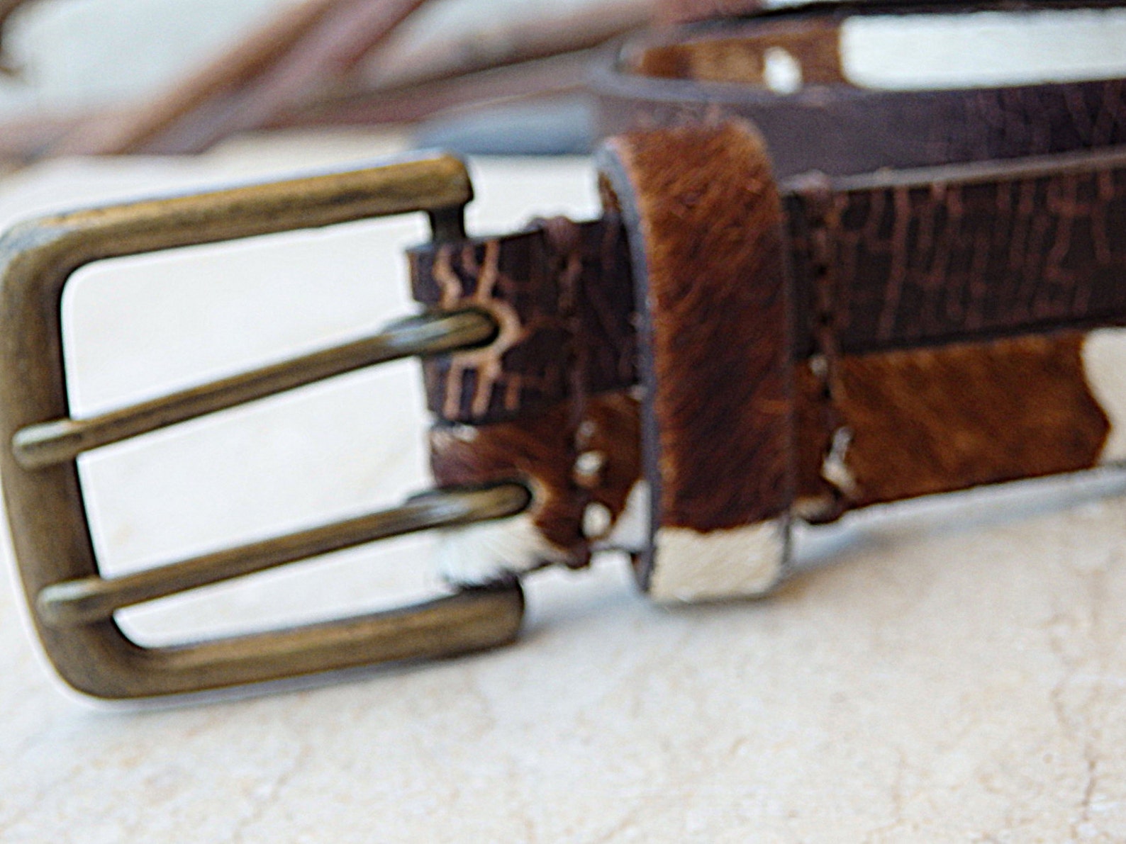Giraffe spot belt Brown leather belt Buckle belt for women | Etsy