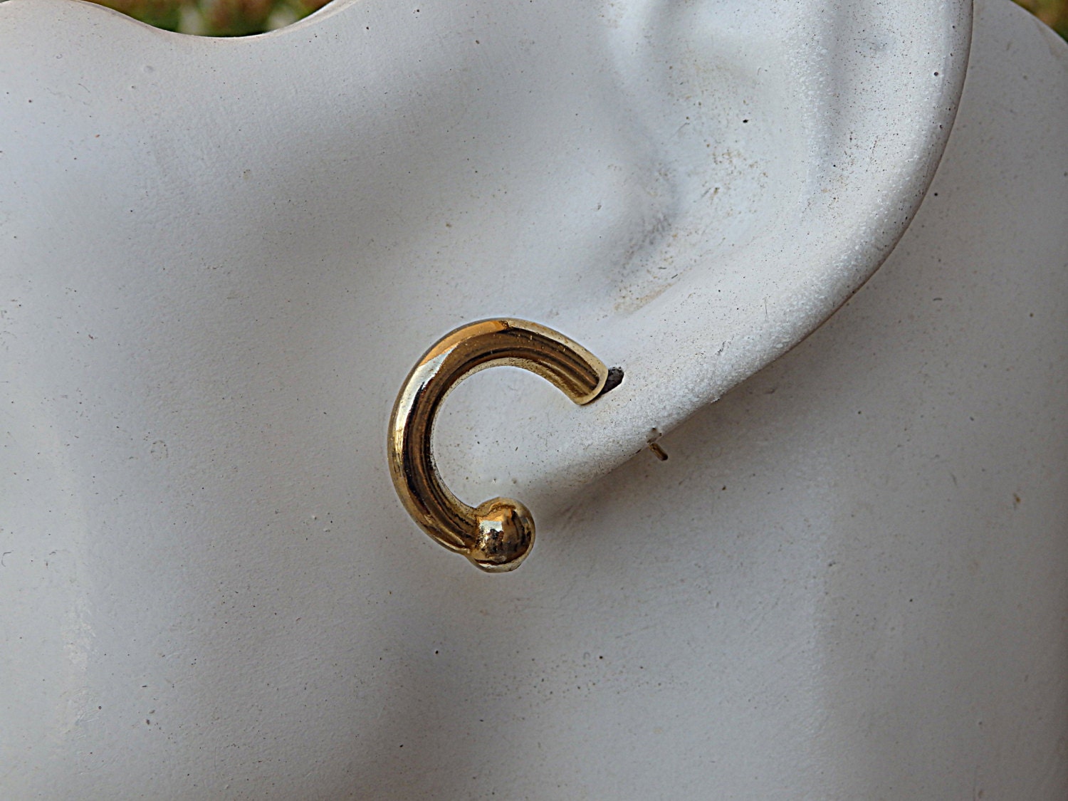 Gold Hoop Earrings Half Hoop Post Earrings Hook Hoop | Etsy