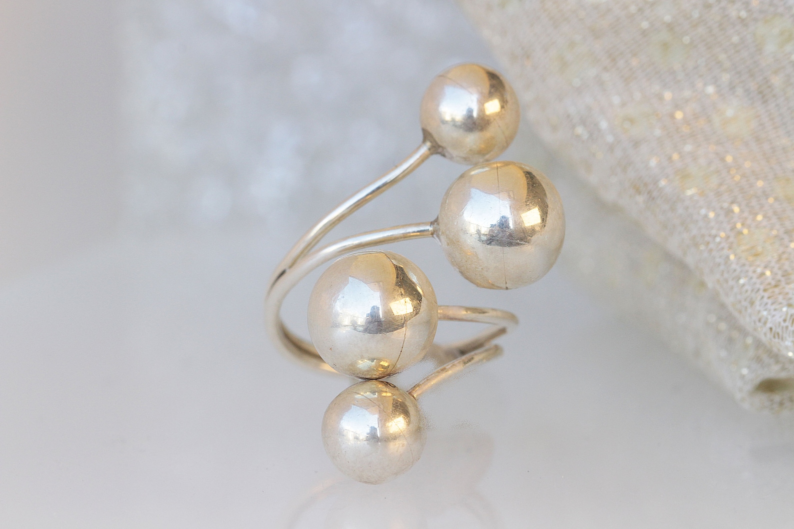 BALLS RING Silver Ball Ring Everyday Ring Sterling Silver - Etsy