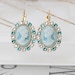 BRIDESMAID SET, Blue White Cameo Set, Earring Necklace Set, Blue Bridal ...