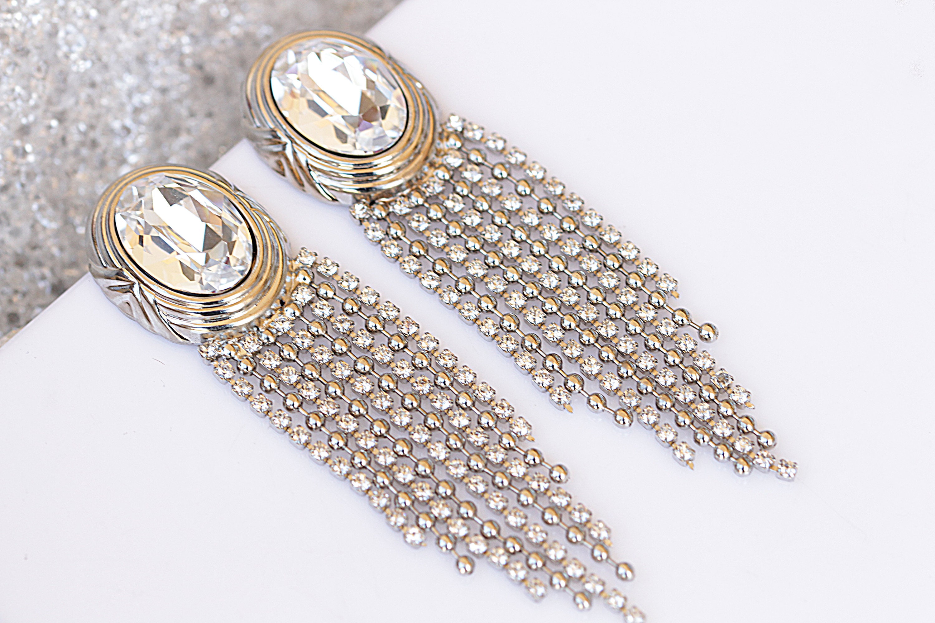 CRYSTAL TASSEL RING Art Deco Ring Bohemian Style Tassel - Etsy UK