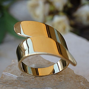 Unique Ring, 14k Solid Gold Ring. Womens Ring, Adjustable Ring, Classic ...