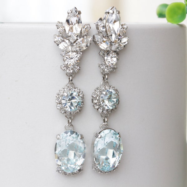 Ice Blue Earrings - Etsy