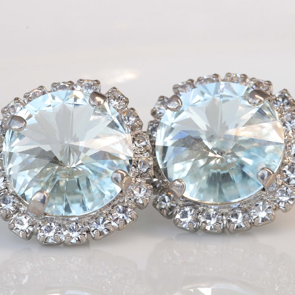 Ice Blue Earrings - Etsy