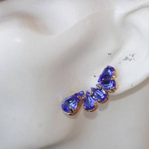 BLUE STUDS, Royal Blue Studs, Sapphire Stud Earring, Bridesmaids Studs ...