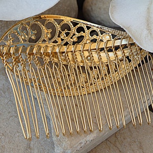 Bridal Hair Comb, Rhinestone Hair Comb, White Opal Crystal , Statement ...