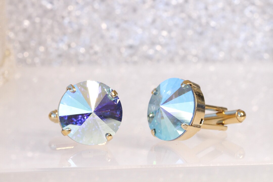 LIGHT BLUE CUFFLINKS, Cuff Link,groom Cufflinks, Best Man Wedding ...