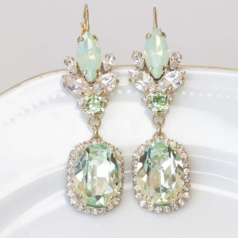 Mint Earrings - Etsy