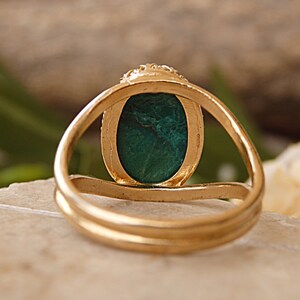 Green Gemstone Ring, Israeli Rings, Spiritual Stone, Eilat Stone Ring ...