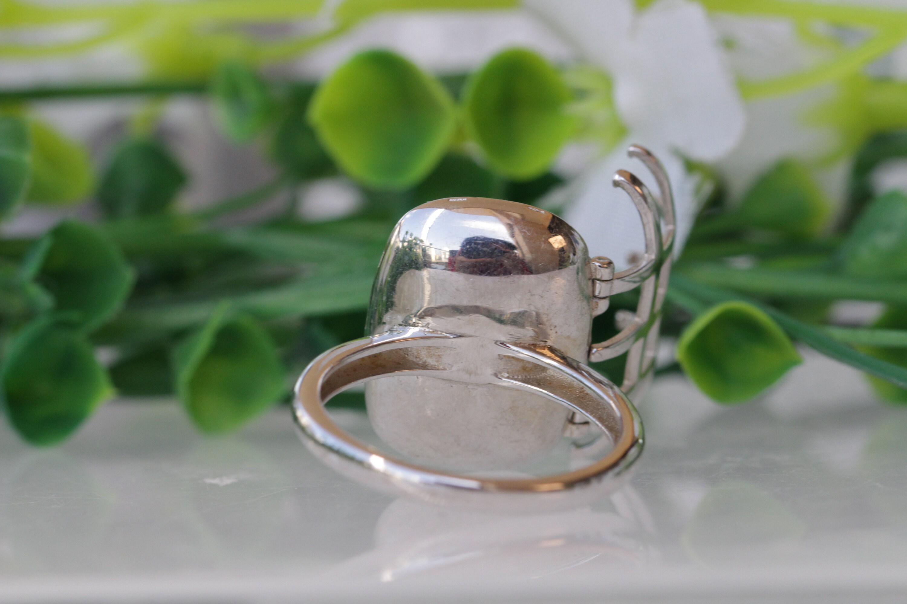 Sterling Silver Cage Ring, Custom Birthstone, Modern Artist Ring - Etsy