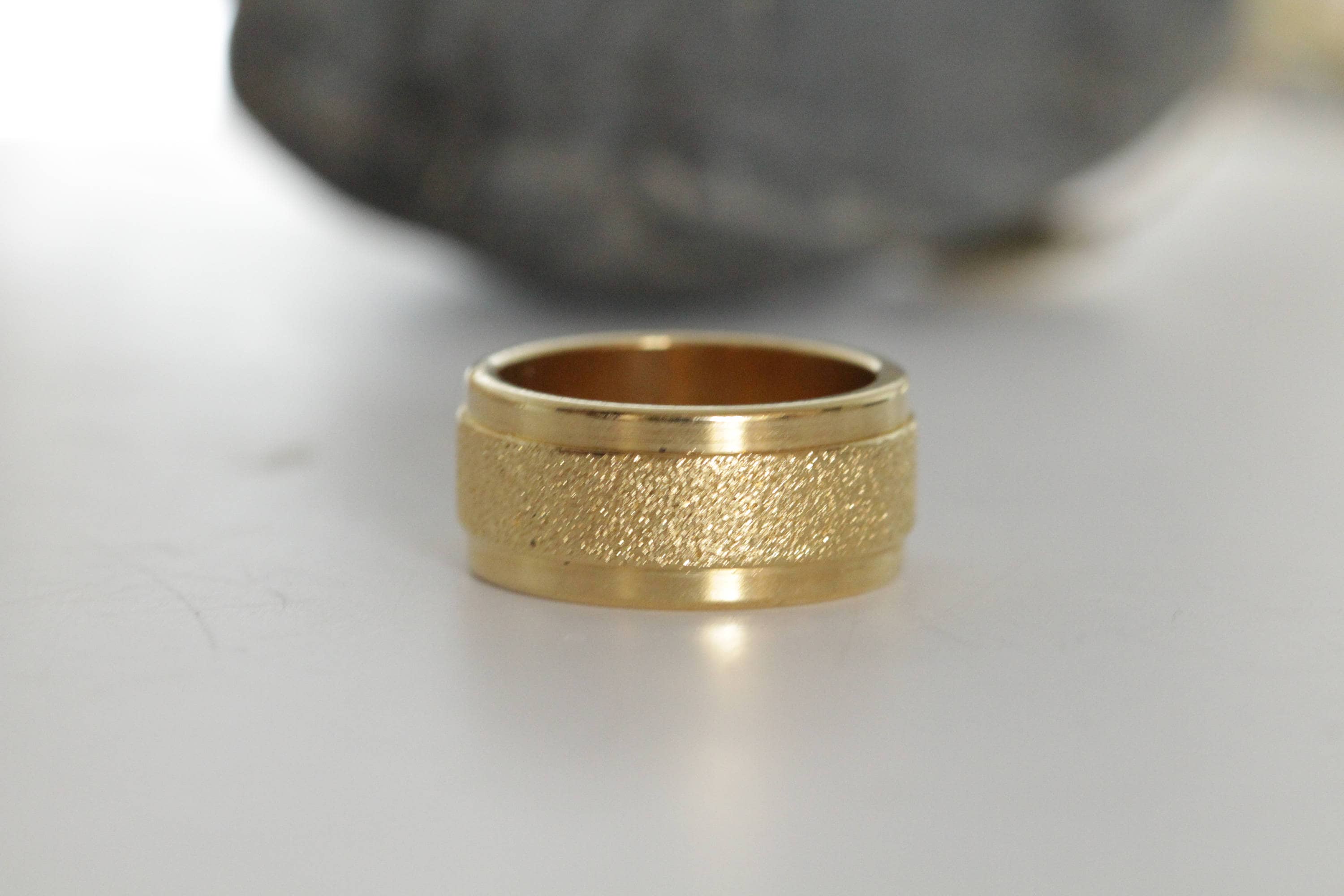 TEXTURED GOLD RING Chunky Ring 14k Gold Filled Ring Simple - Etsy