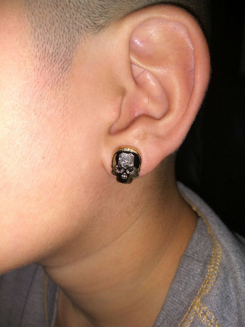 Gold Filled Crystal Skull Ring, Adjustable Champagne Bronze Jewelry - Etsy