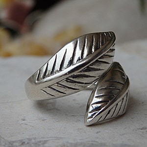 Leaf Leaves Ring. Leaf Silver Ring. Everyday Ring. Branch Ring. Tree ...