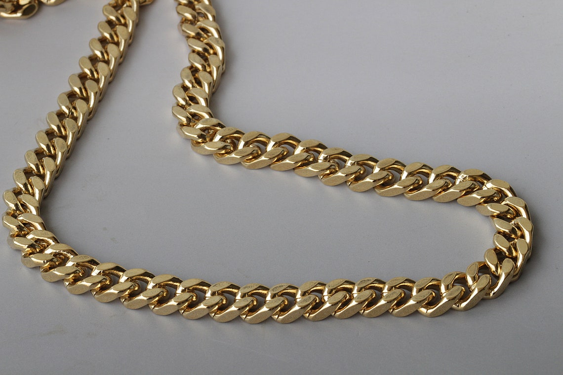 ROSE GOLD NECKLACE Gourmet Necklace Mens Necklace Chunky - Etsy