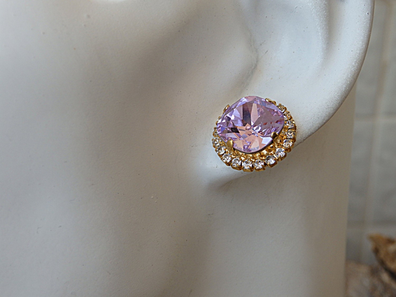 Purple Earrings, Purple Earrings for Women Purple Studs, Purple ...