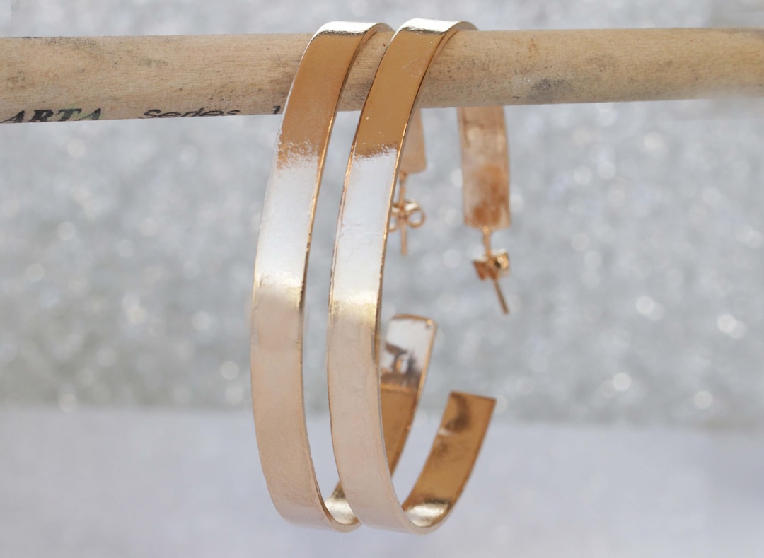 Gold Hoop Earrings, Big Hoop Earrings, Silver Hoop Earring, Extra Large ...