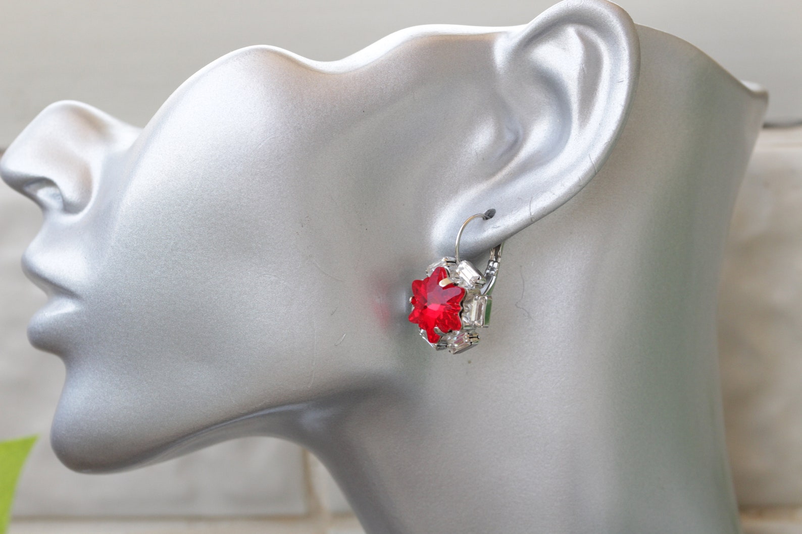 RUBY RED NECKLACE Valentine Days Gift for Wife Bridal Red - Etsy