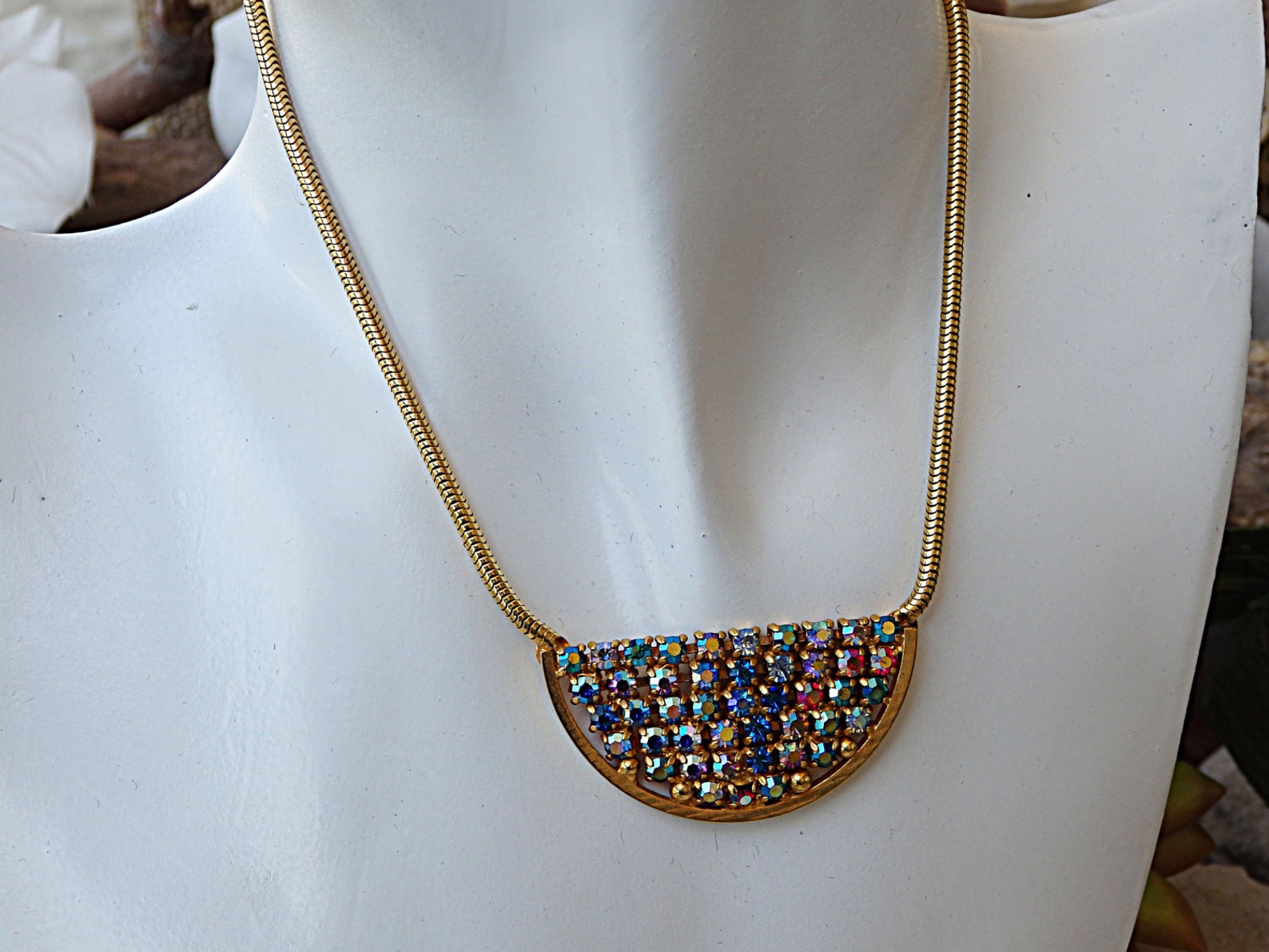 Multi Color Necklacecolor Changing Jewelry Crystals Ab U - Etsy