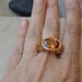 Gold Filled Ring Tangerine Gemstone Ring Orange Stone Ring - Etsy