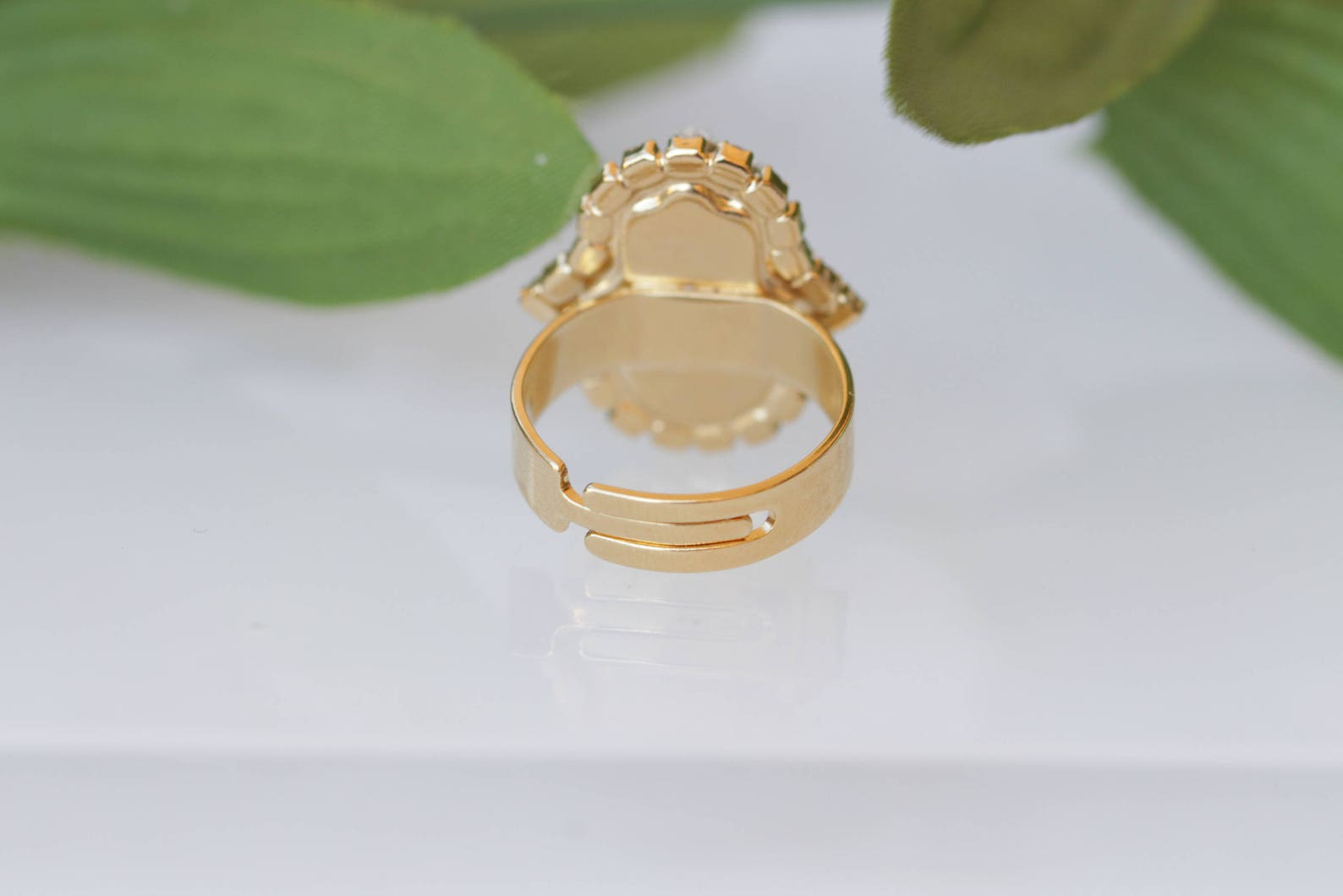 WHITE HAMSA RING Hand of God Ring Adjustable Ring Hamsa | Etsy