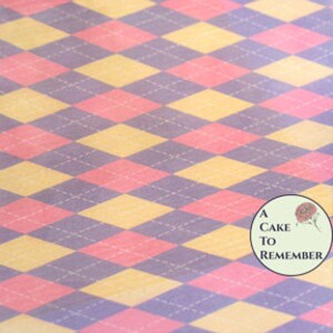 3 Sheets of Coordinating Pink and Yellow Printed Edible Paper for Cake ...