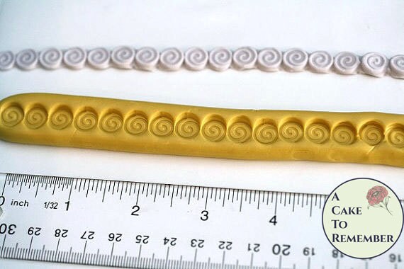 12 Long Swirl Pattern Chain Mold for Purse Cakes - Etsy