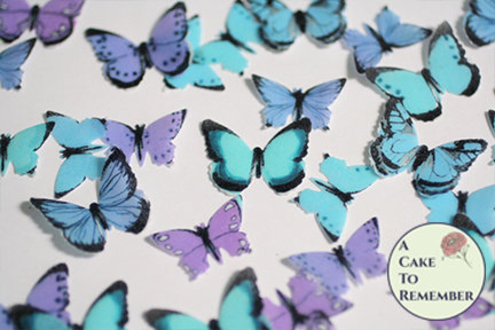 24 Small Mini Purple Edible Butterflies 1/2 3/4 | Etsy