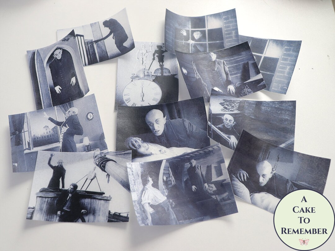 Twelve 2.5x 3.5 Vintage Nosferatu Edible Wafer Paper Images for Cake ...