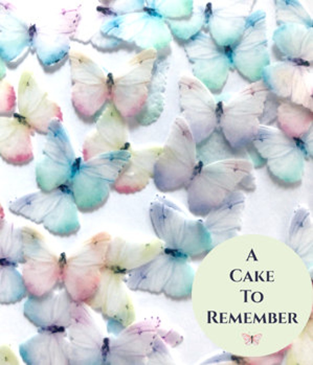 30 Little Mini Mixed Colors Edible Butterflies Set for First Birthday ...