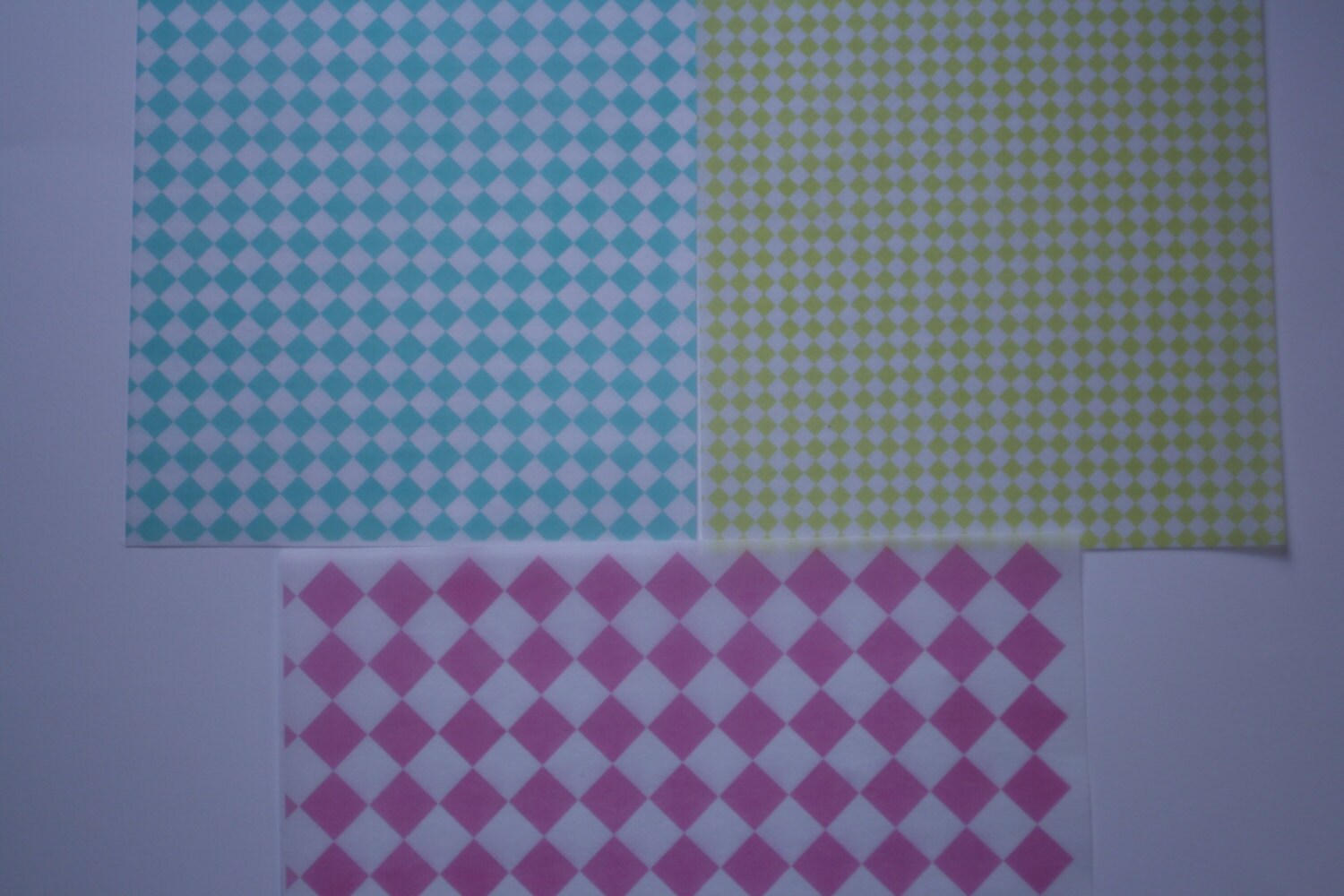 3 Full Sheets Diamonds Printed Wafer Paper choose One Color | Etsy