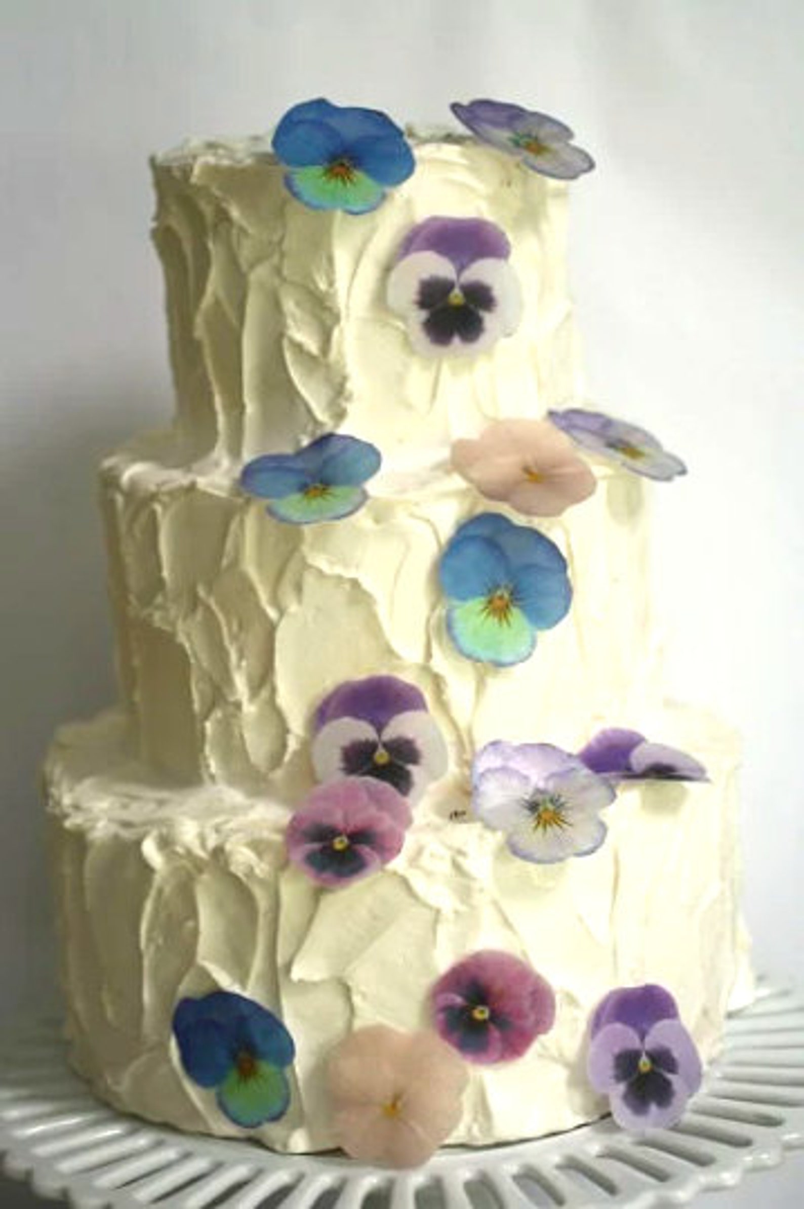 Edible Wafer Paper Pansy for Cakes 24 Assorted Colors - Etsy
