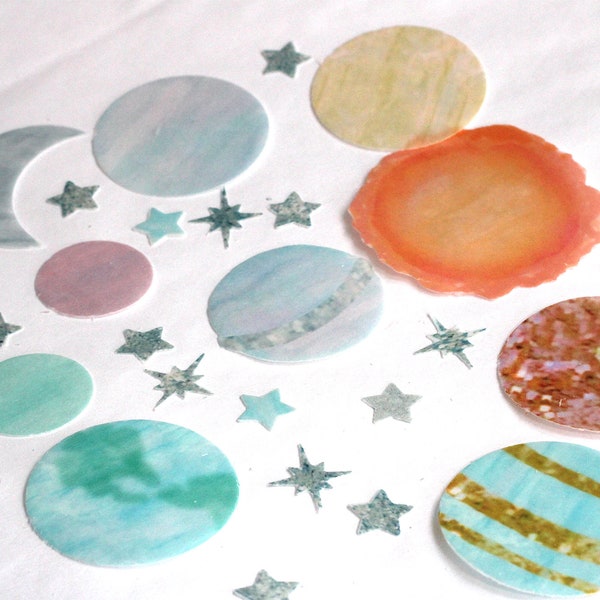 Sun and Moon and Stars Cake Topper - Etsy