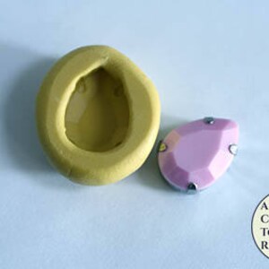Small Pear Shaped Jewel Mini Mold About 3/4 Wide. Craft - Etsy