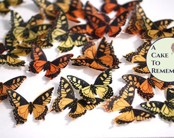 Wedding Cake Topper EDIBLE BUTTERFLIES Assorted Yellow - Etsy