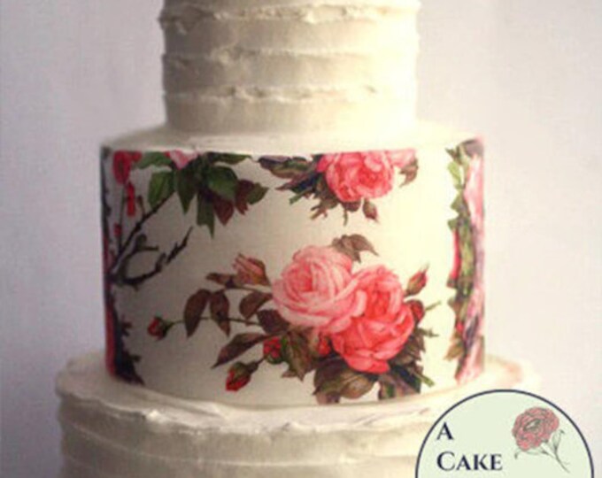 Antique Roses Large Edible Paper - Etsy
