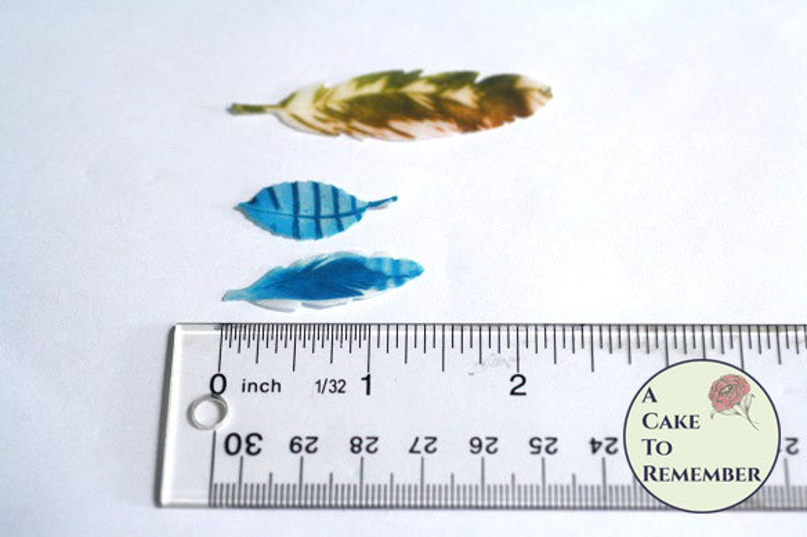 35 small edible feathers rainbow colors. Wafer paper feathers | Etsy