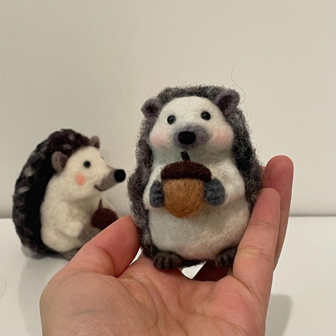 Needle Felted Hedgehog Figurine, Wool Animal Statue, Woodland Decor - Etsy