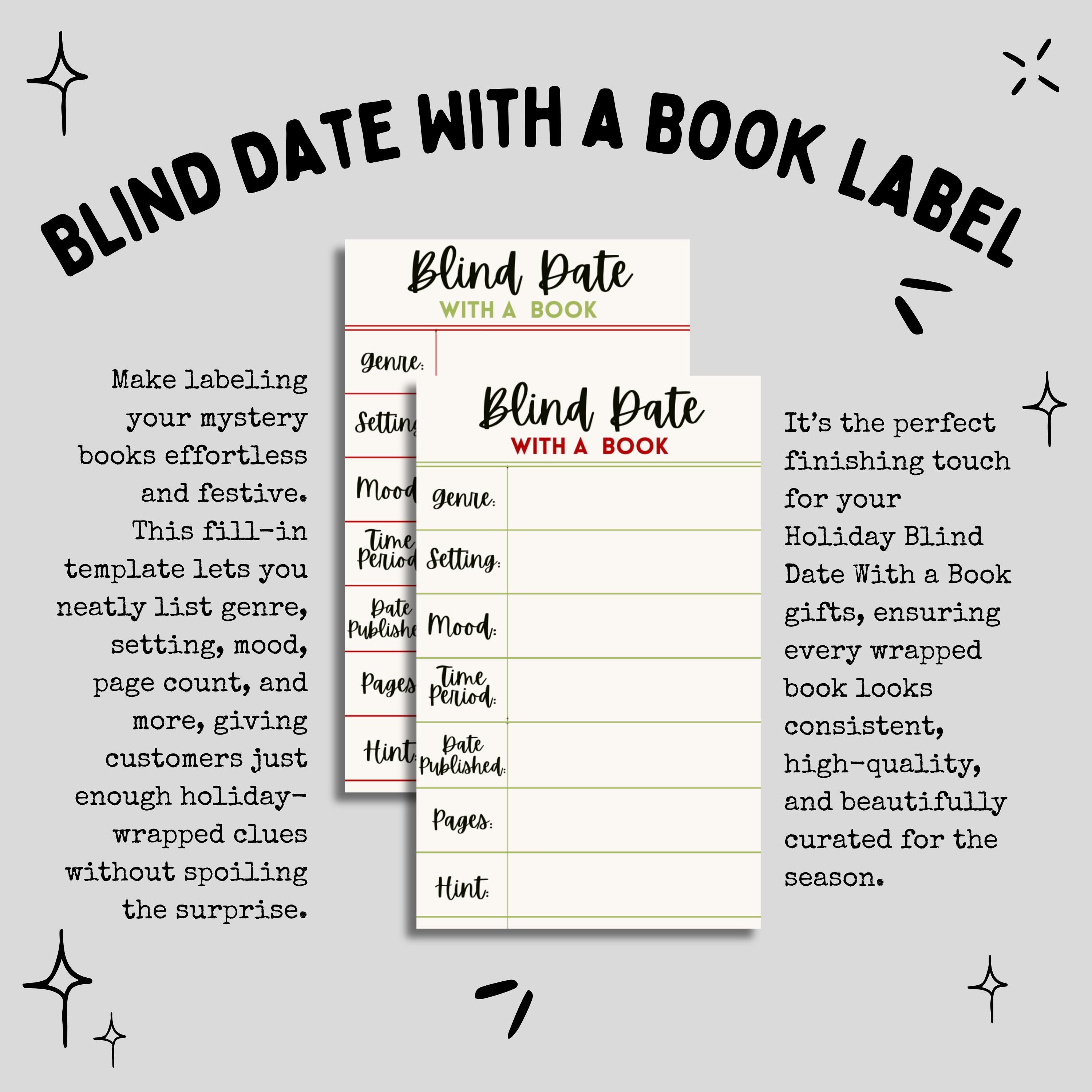 Blind Date With a Book Printable Kit | Holiday Edition | Digital ...