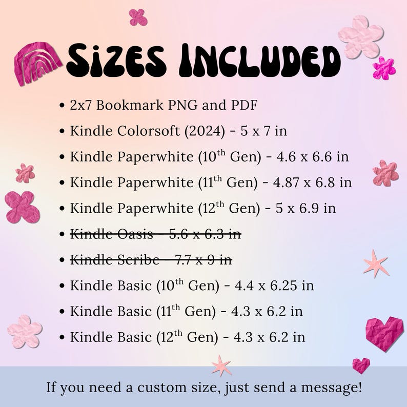 Kindle Insert and Bookmark Bundle: Black Girl Aesthetic, Kindle Basic ...